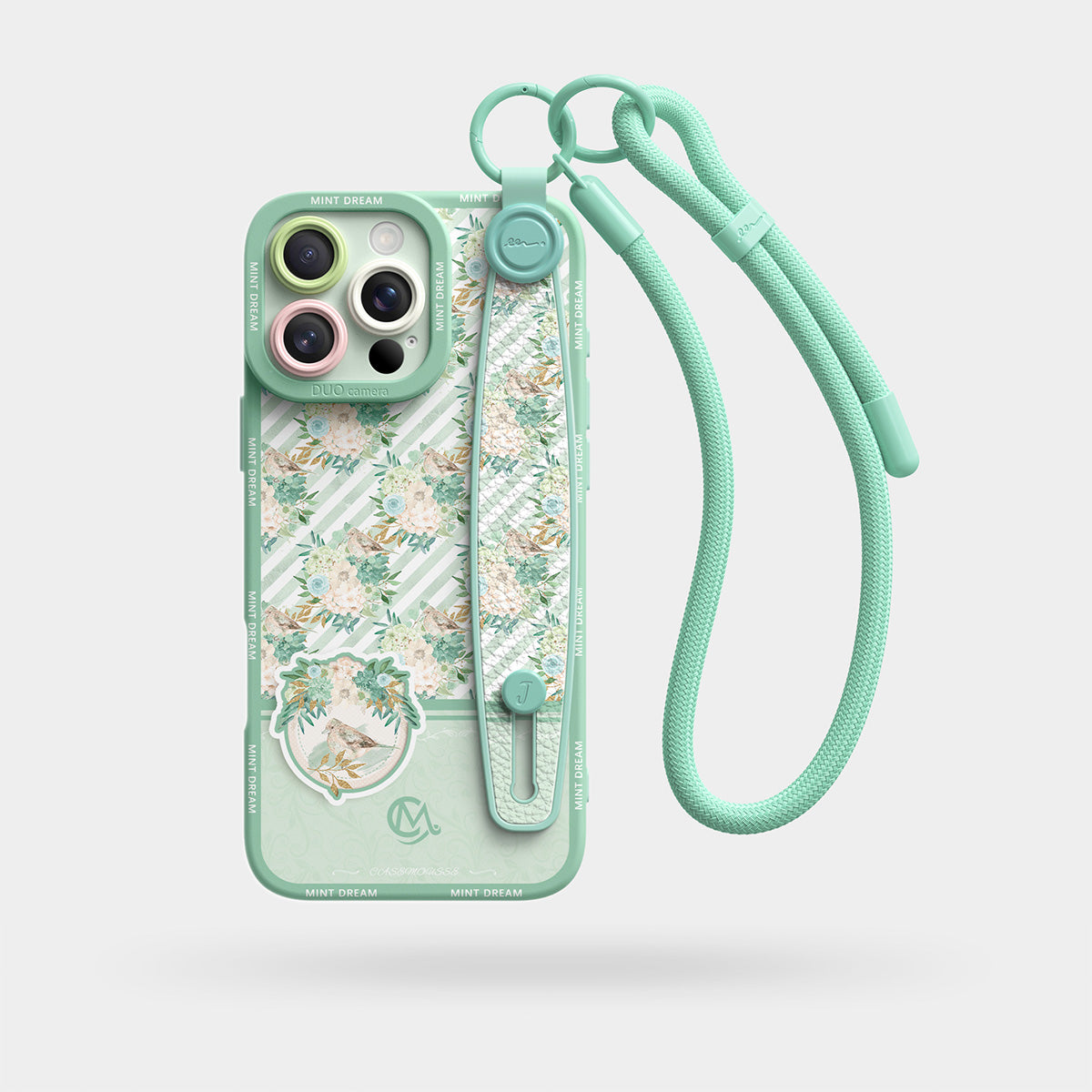Mint Dream - Wrist Strap Liquid Silicone iPhone Case – Casemousse